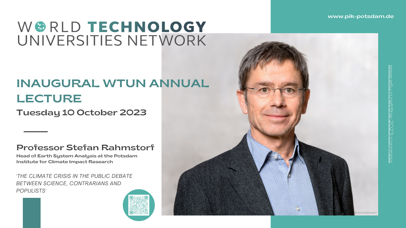 【Forwarded】Sign up now for the Inaugural WTUN Annual Lecture- Professor ...