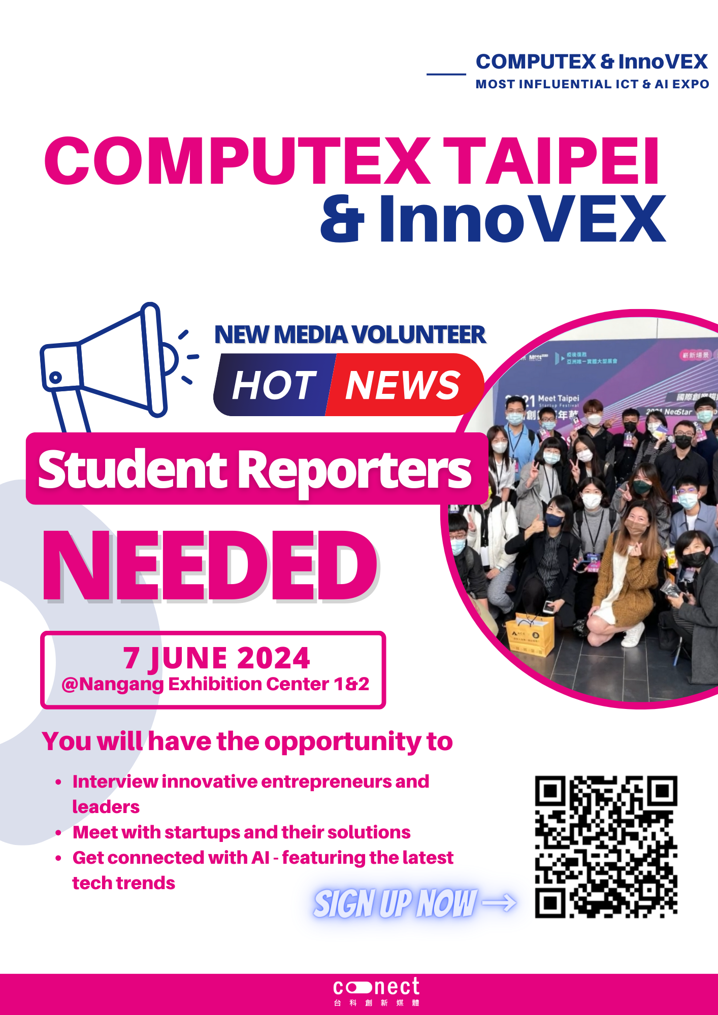 【Forwarded Message】[Call for student reporters] COMPUTEX & InnoVEX 2024 - Office of ...